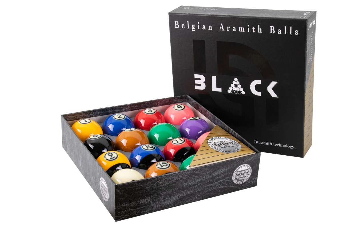 Billardkugelset, Pool, Aramith Tournament Pro Cup TV Black, 57,2 mm ...